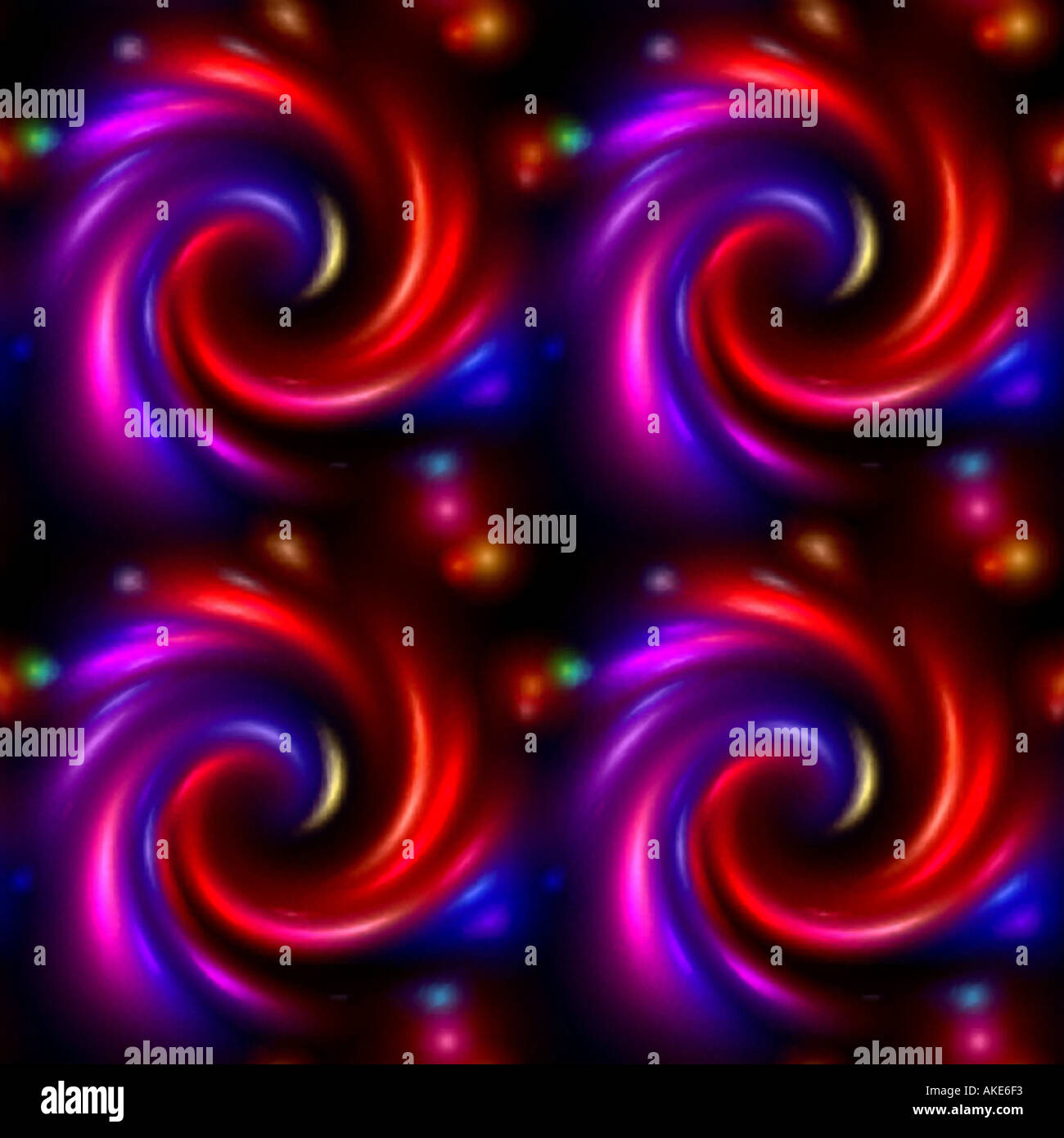 Four Red Swirls on Black Stock Photo - Alamy