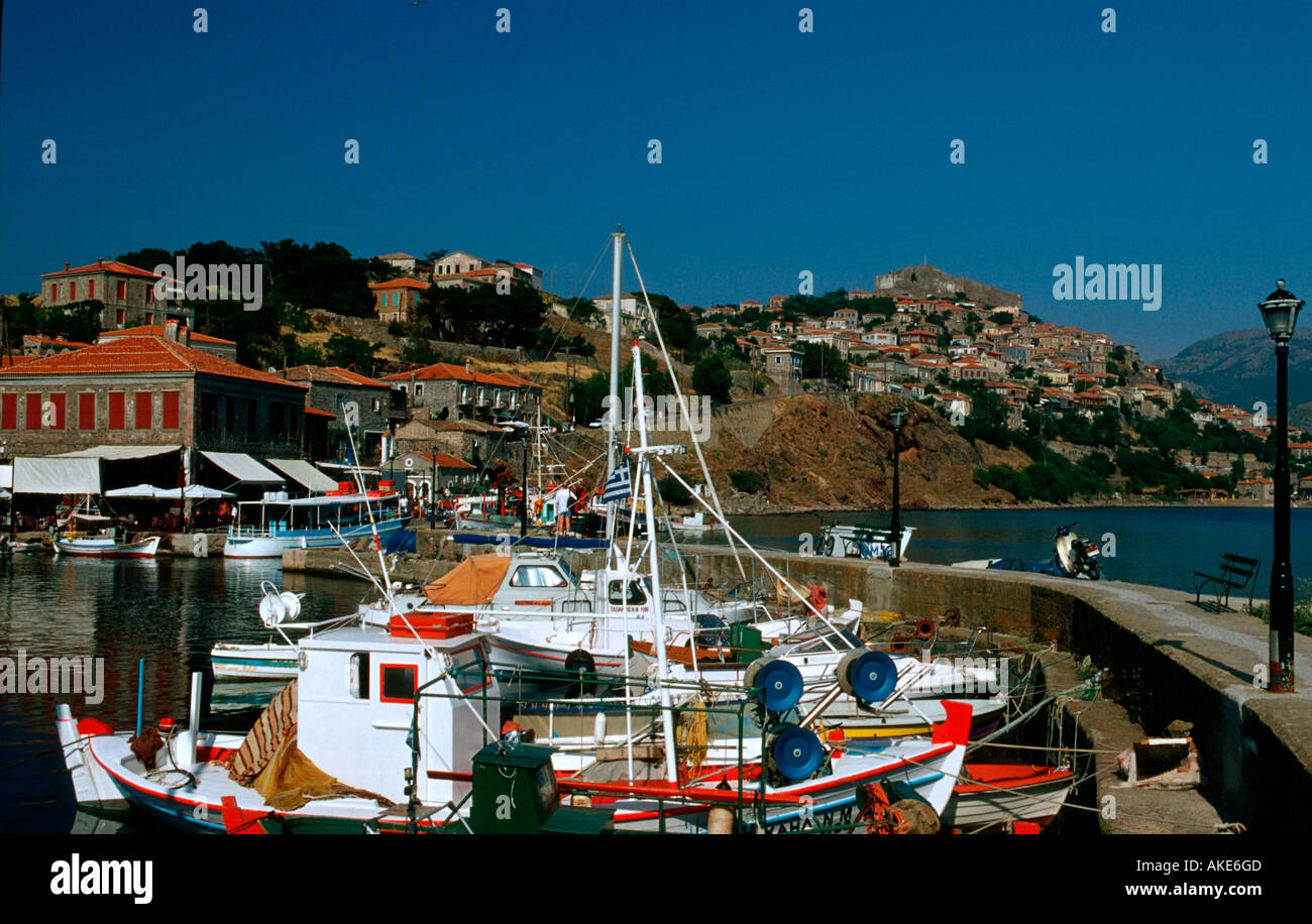 Greek fishing boat mithymna hi-res stock photography and images - Alamy