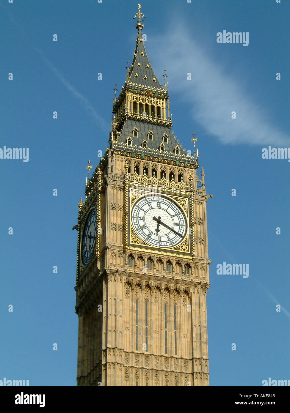 Big Ben Houses of Parliament City of Westminster London England Stock ...
