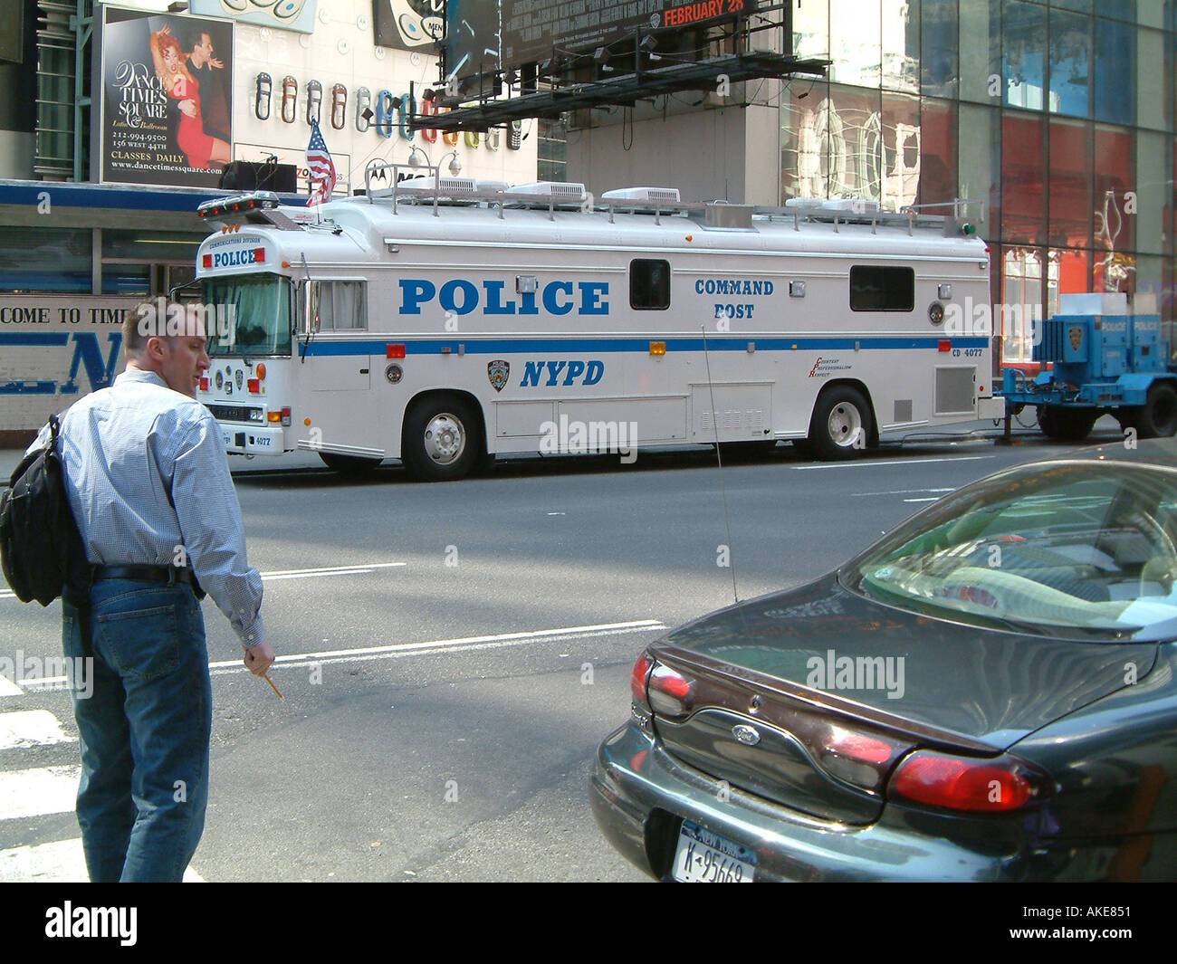 NYPD Mobile Command Station near Times Square in New York City USA ...