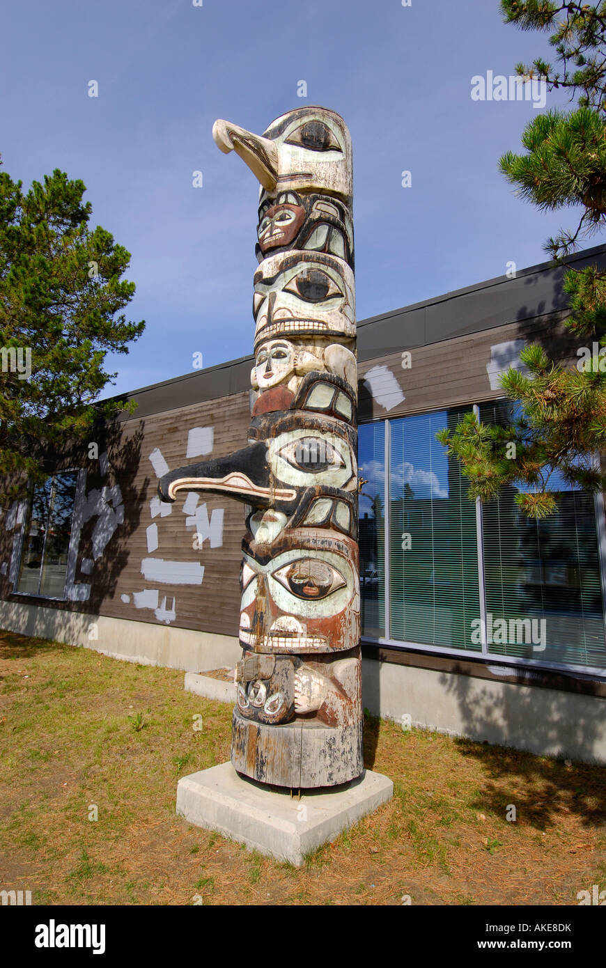 Totem Pole on grounds of Administration Building Legislative Assembly ...