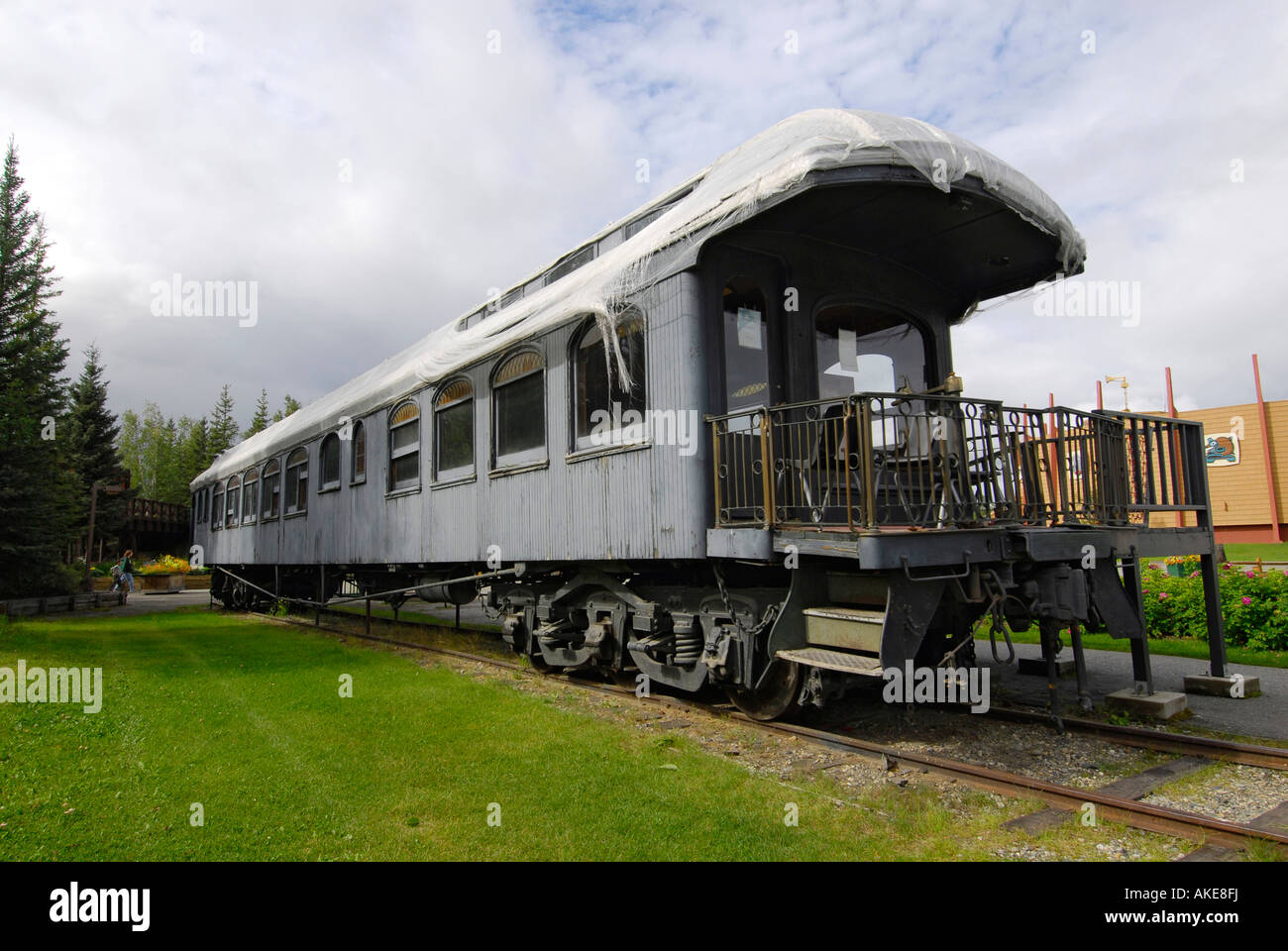 President Warren G Harding Railroad Train Car in Pioneer Park Fairbanks ...
