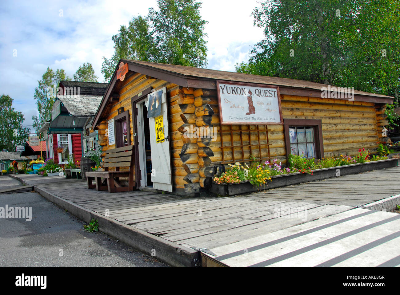 Historical Buildings in Pioneer Park Fairbanks Alaska Alaska Highway ...