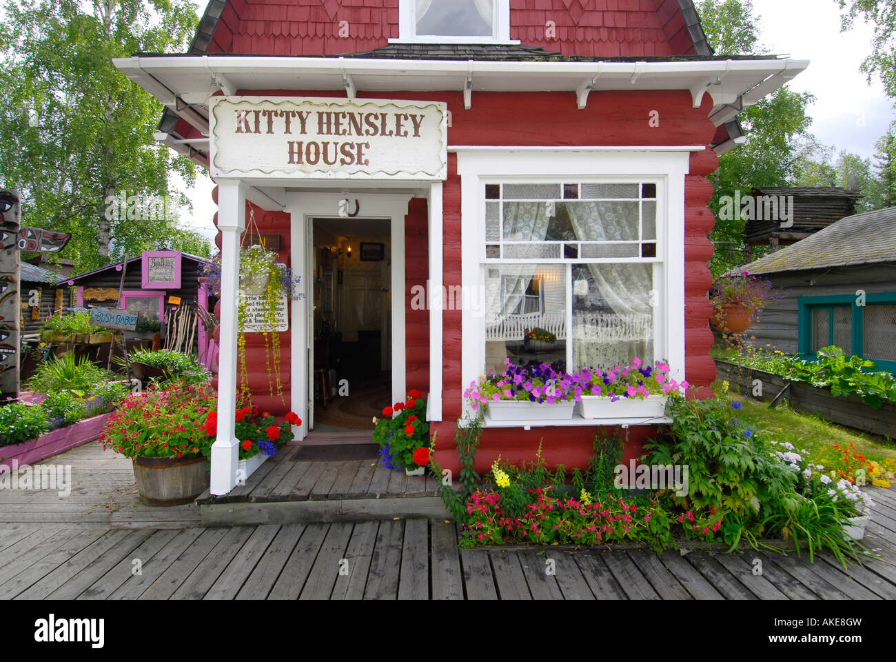 Historical Buildings in Pioneer Park Fairbanks Alaska Alaska Highway ...