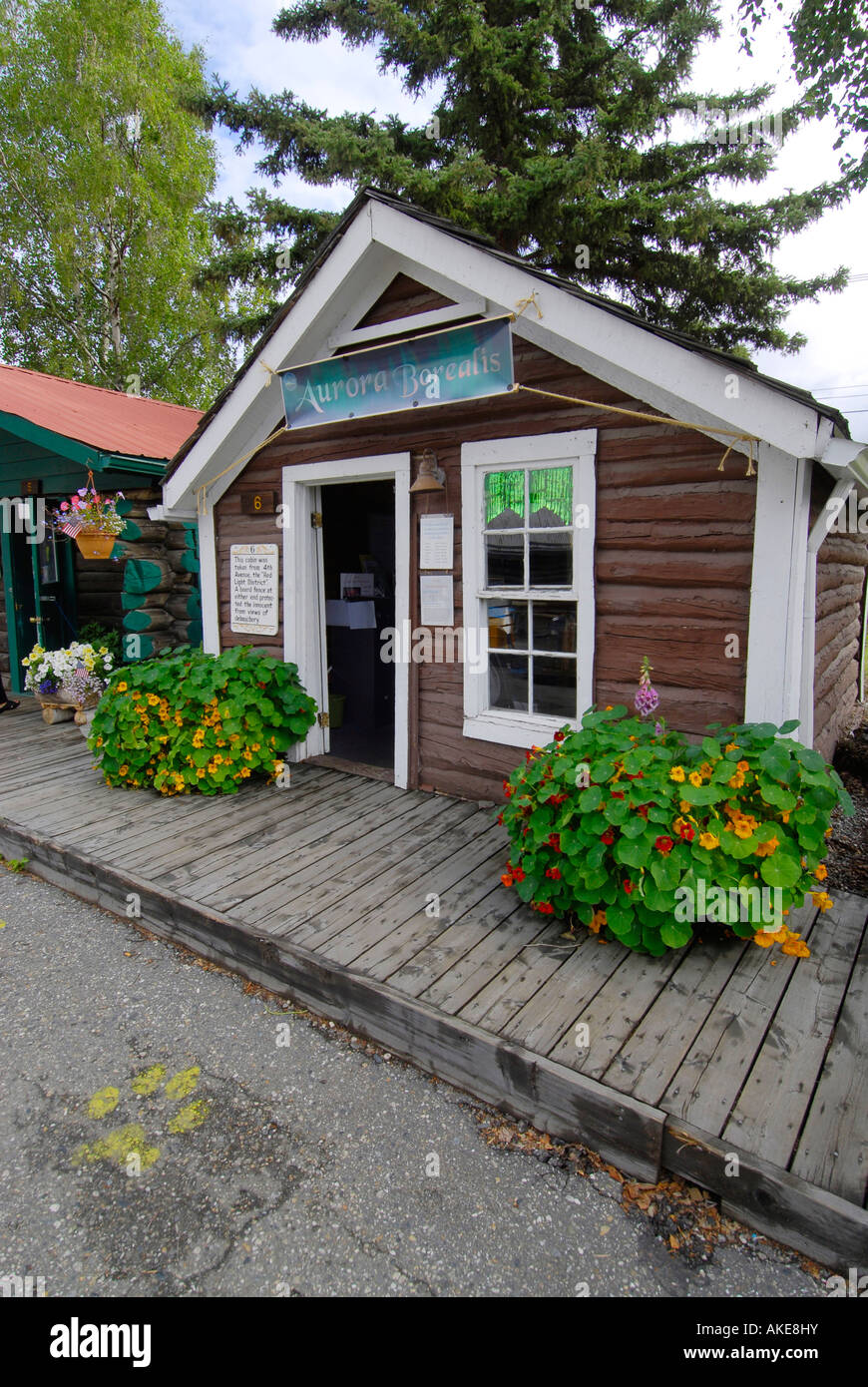 Historical Buildings in Pioneer Park Fairbanks Alaska Alaska Highway ...