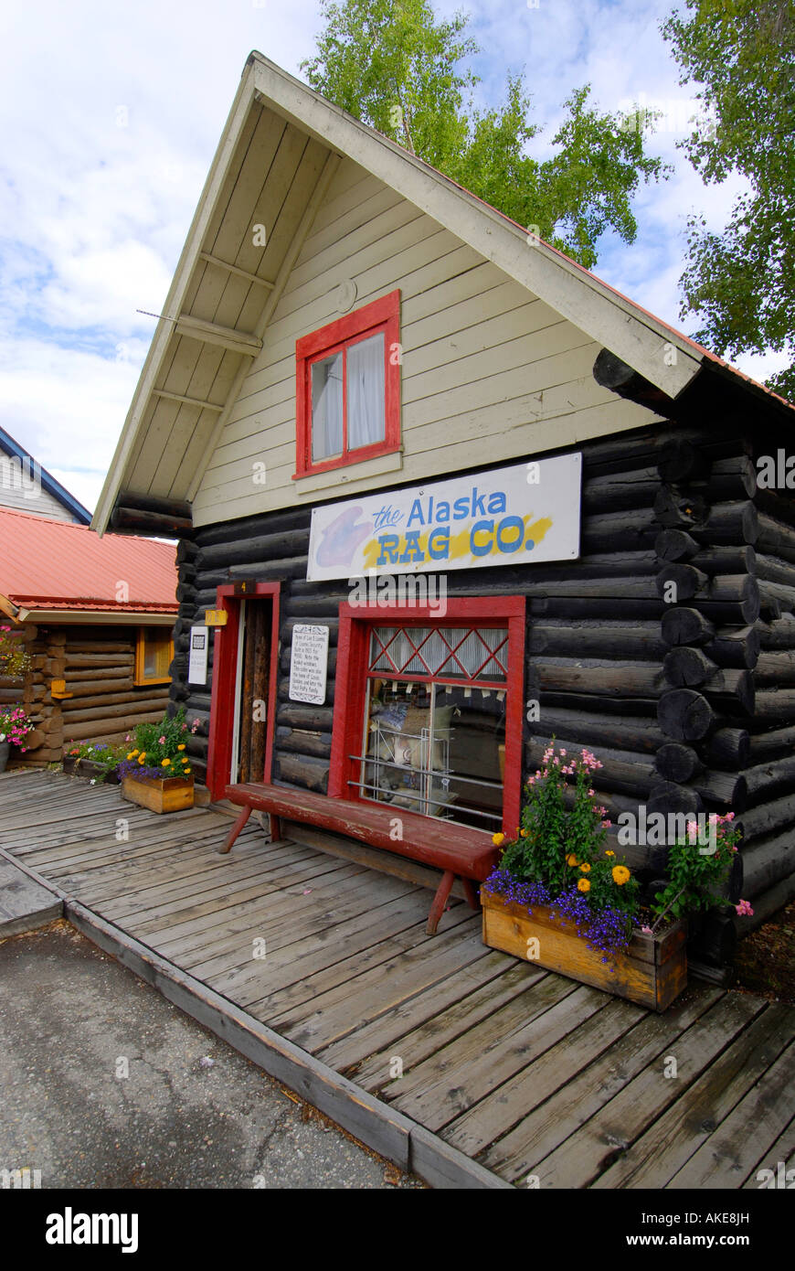 Historical Buildings in Pioneer Park Fairbanks Alaska Alaska Highway ...
