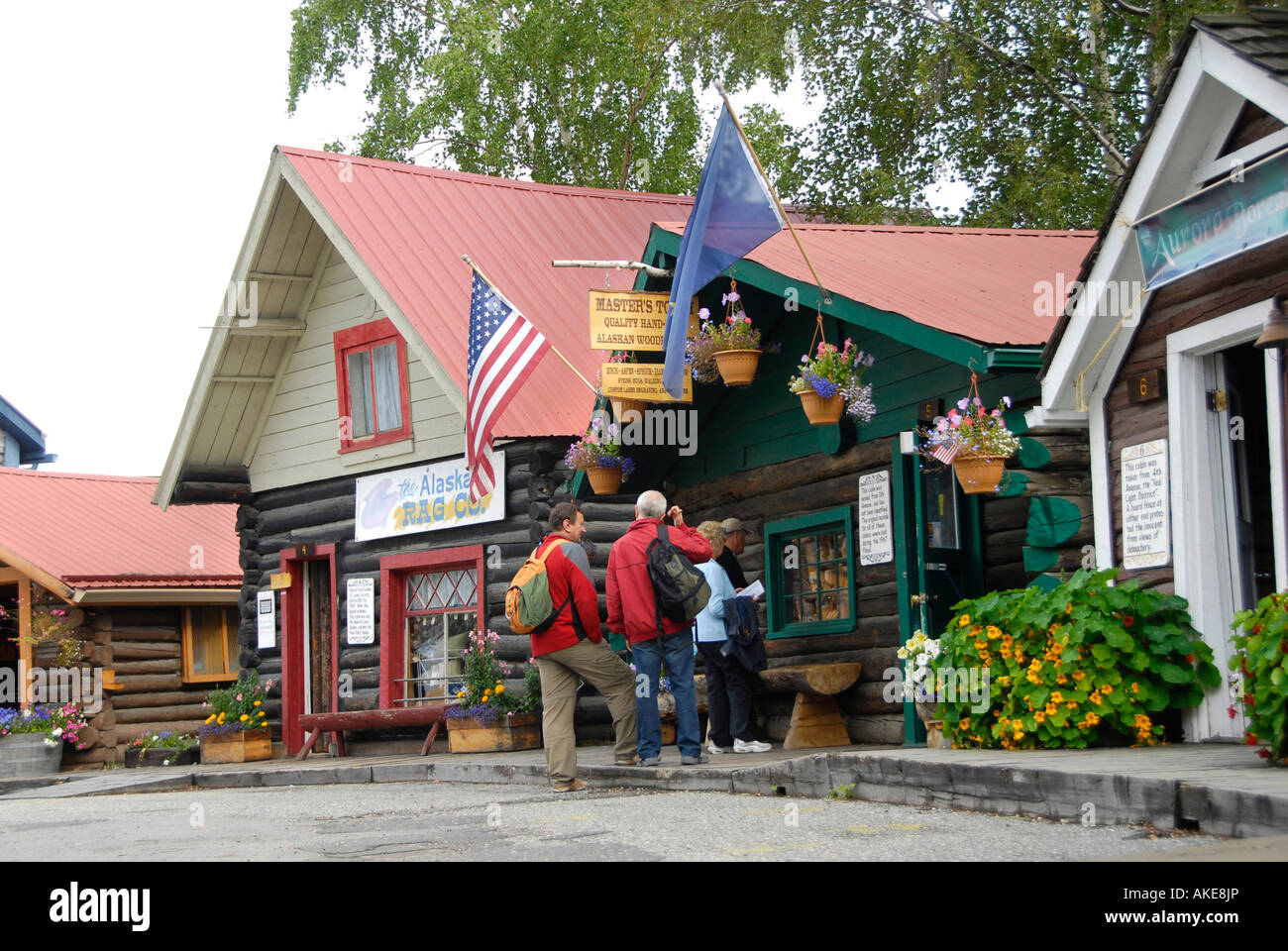 Historical Buildings in Pioneer Park Fairbanks Alaska Alaska Highway ...