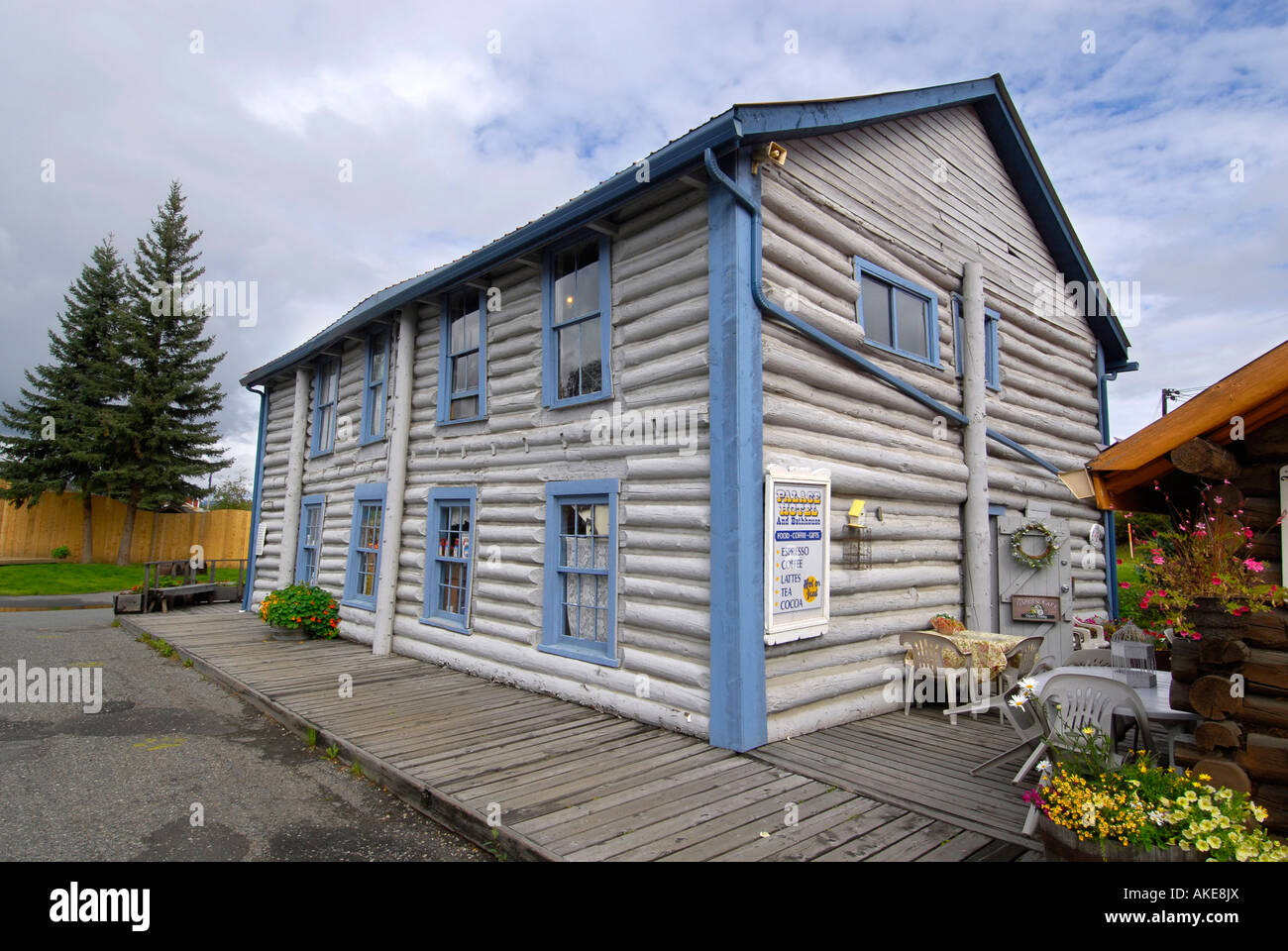 Historical Buildings in Pioneer Park Fairbanks Alaska Alaska Highway ...