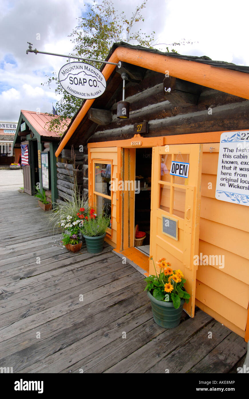 Historical Buildings in Pioneer Park Fairbanks Alaska Alaska Highway ...