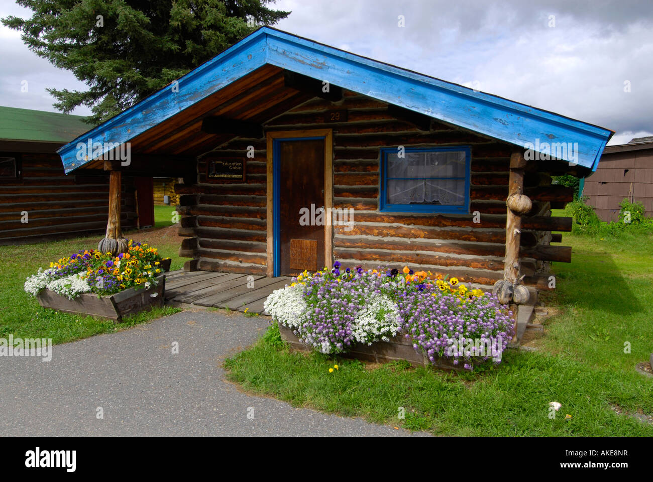 Historical Buildings in Pioneer Park Fairbanks Alaska Alaska Highway ...