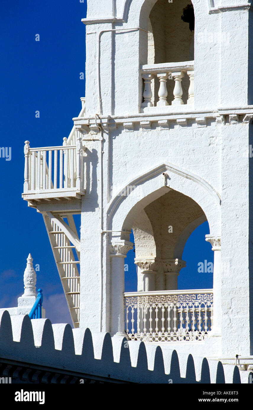 OM, Oman, Muscat, Altstadt von Muscat, Minarett der Moschee 'Masjid Al ...