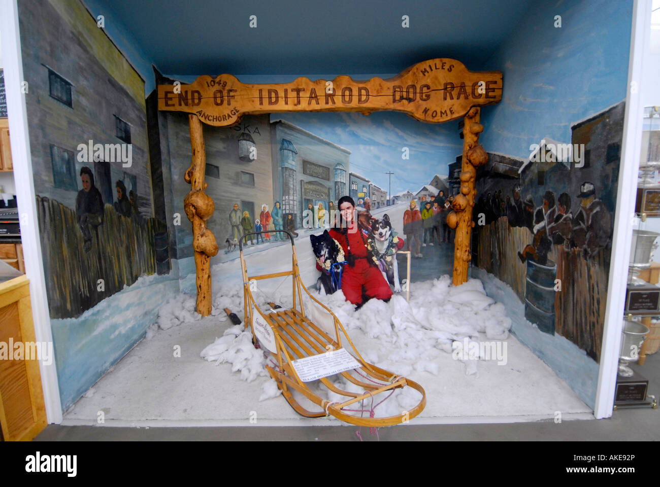 Susan Butcher Iditarod display at Discovery Trading Post Fairbanks ...