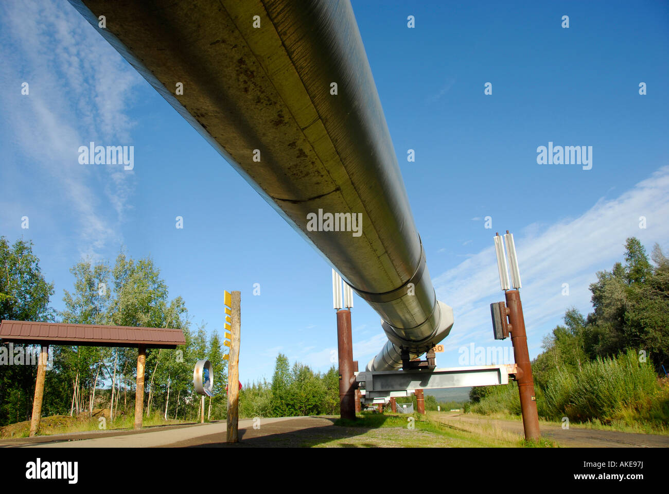 Alaskan Pipeline Alaska Prudhoe Bay to Valdez Alaska Highway ALCAN Al ...