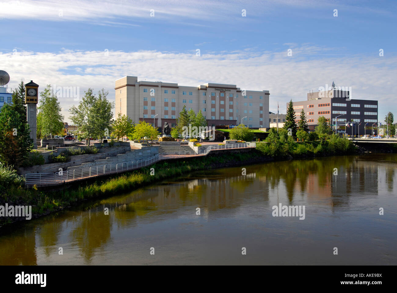 Chena River in Fairbanks Alaska AK Alaska Highway ALCAN Al Can U S ...