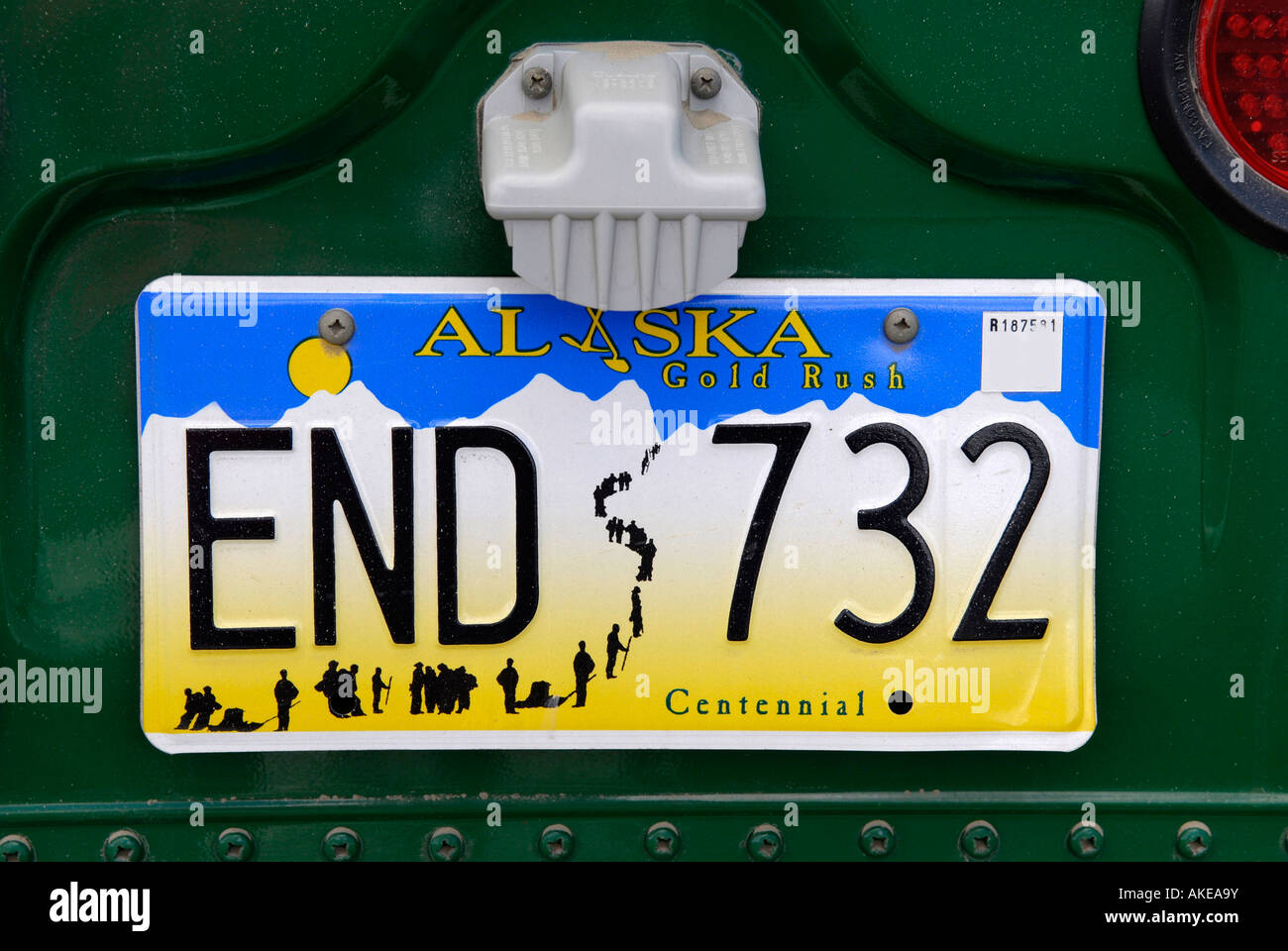 Alaska license plate hi-res stock photography and images - Alamy