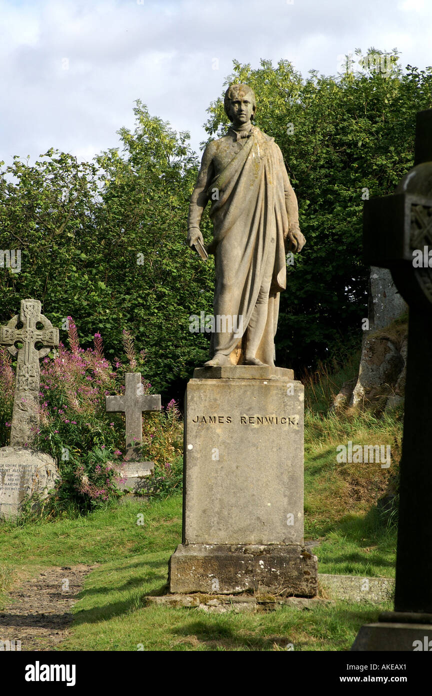 Statue of James Renwick in cemetry next to Stirling castle Stock Photo - Alamy