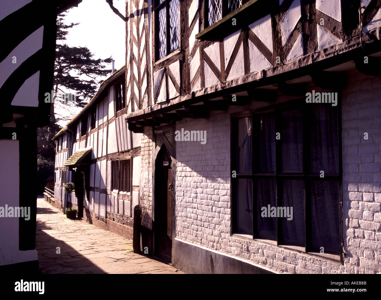 BACK STREET WARWICK WARWICKSHIRE ENGLAND UK Stock Photo - Alamy