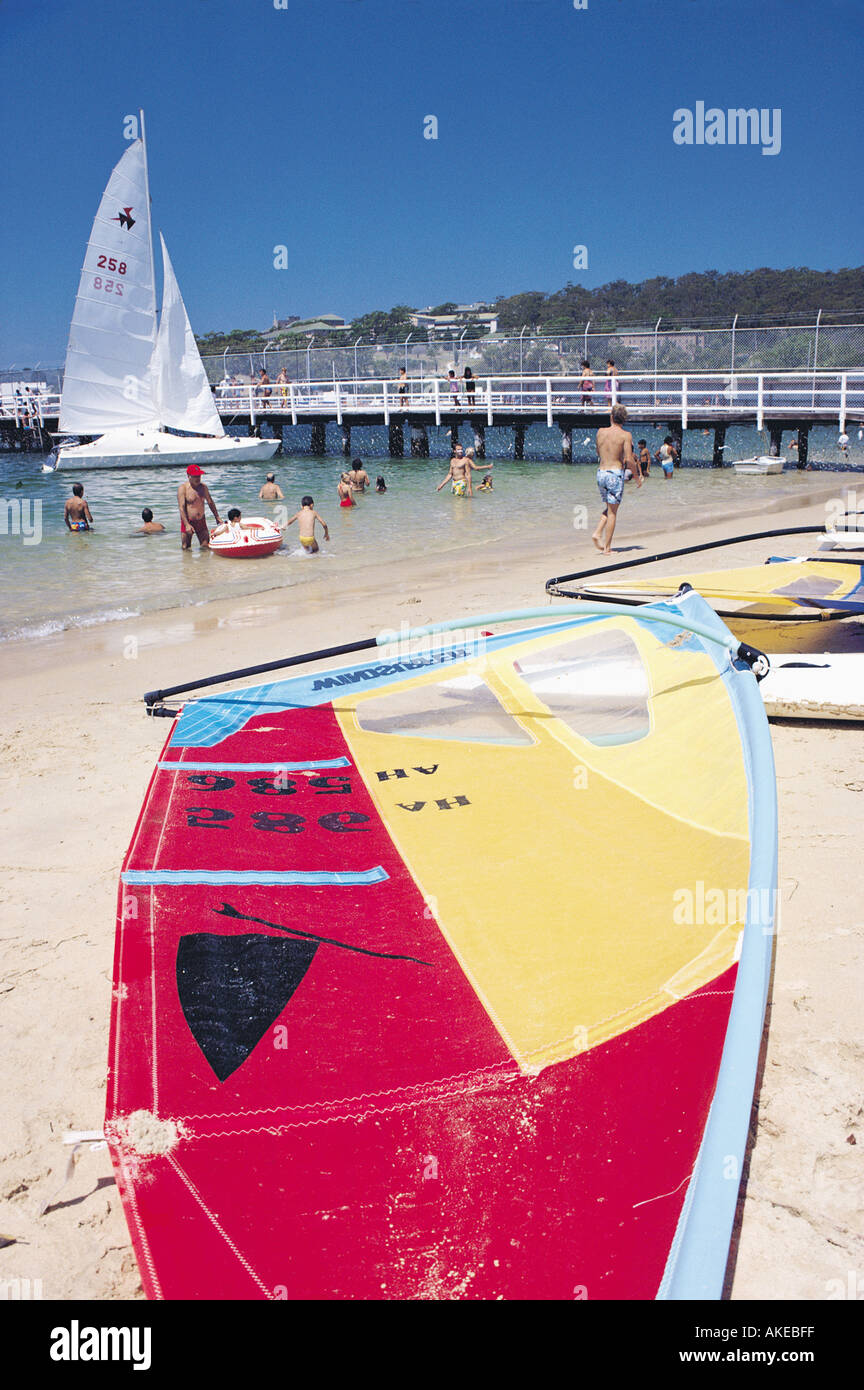 Summer Beach Scene in Sydney Stock Photo - Alamy