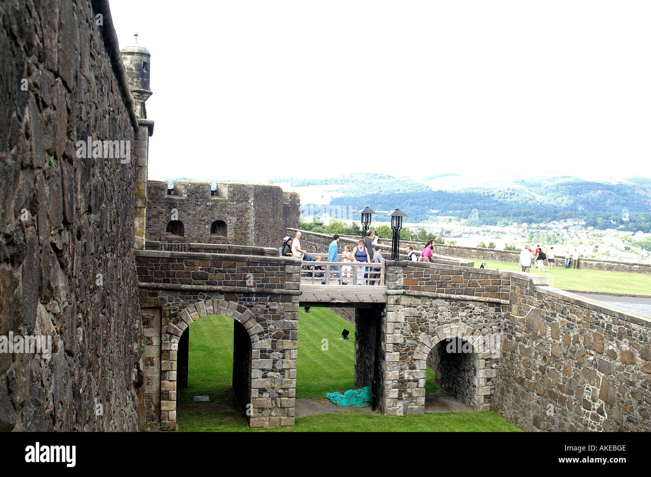 Stirling castle entrance gate across moat Stock Photo - Alamy