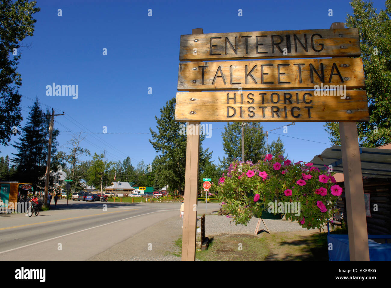 Talkeetna alaska sign signs hi-res stock photography and images - Alamy