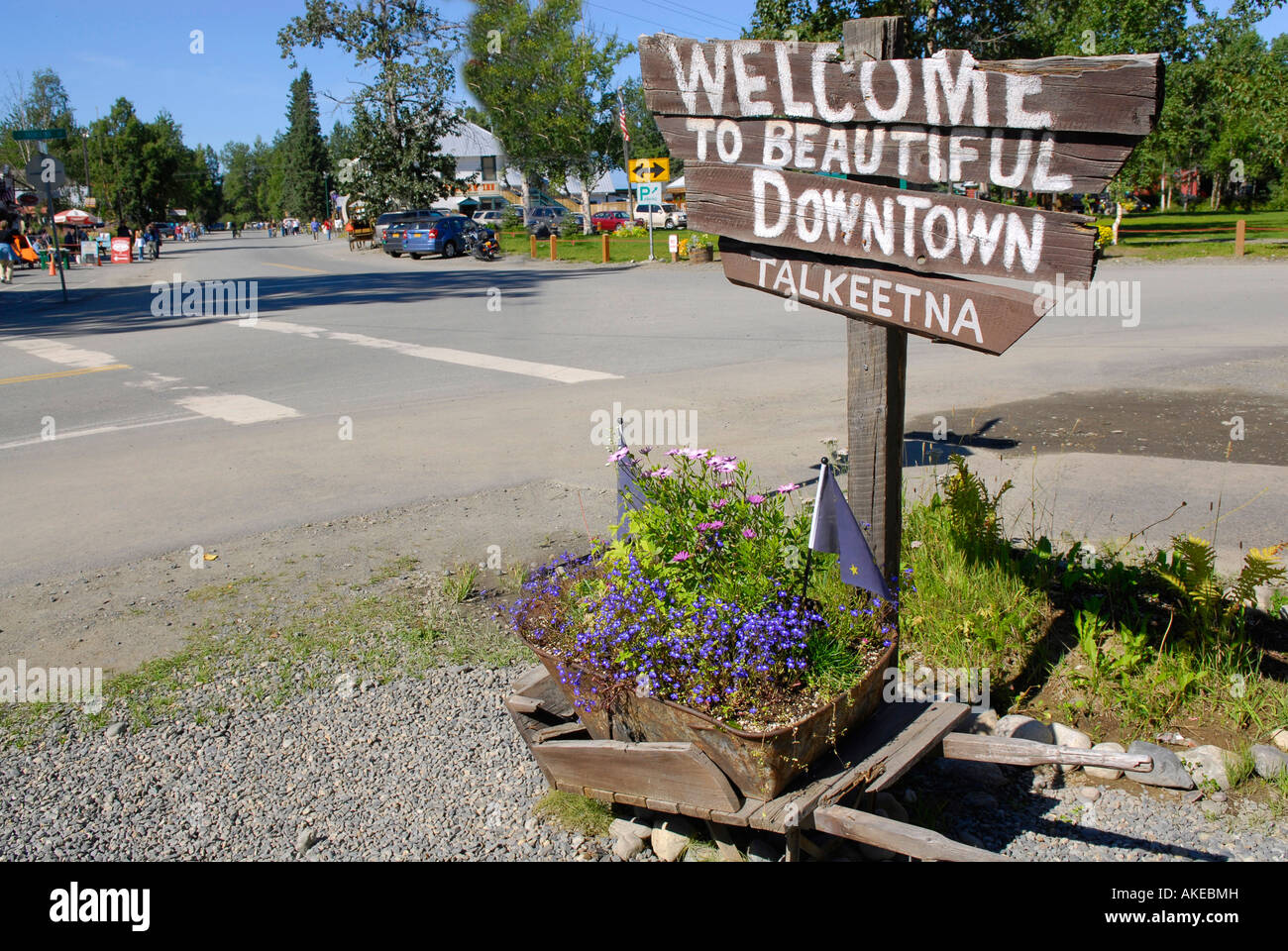 Welcome sign marker to Town of Talkeetna Alaska AK Northern Exposure ...