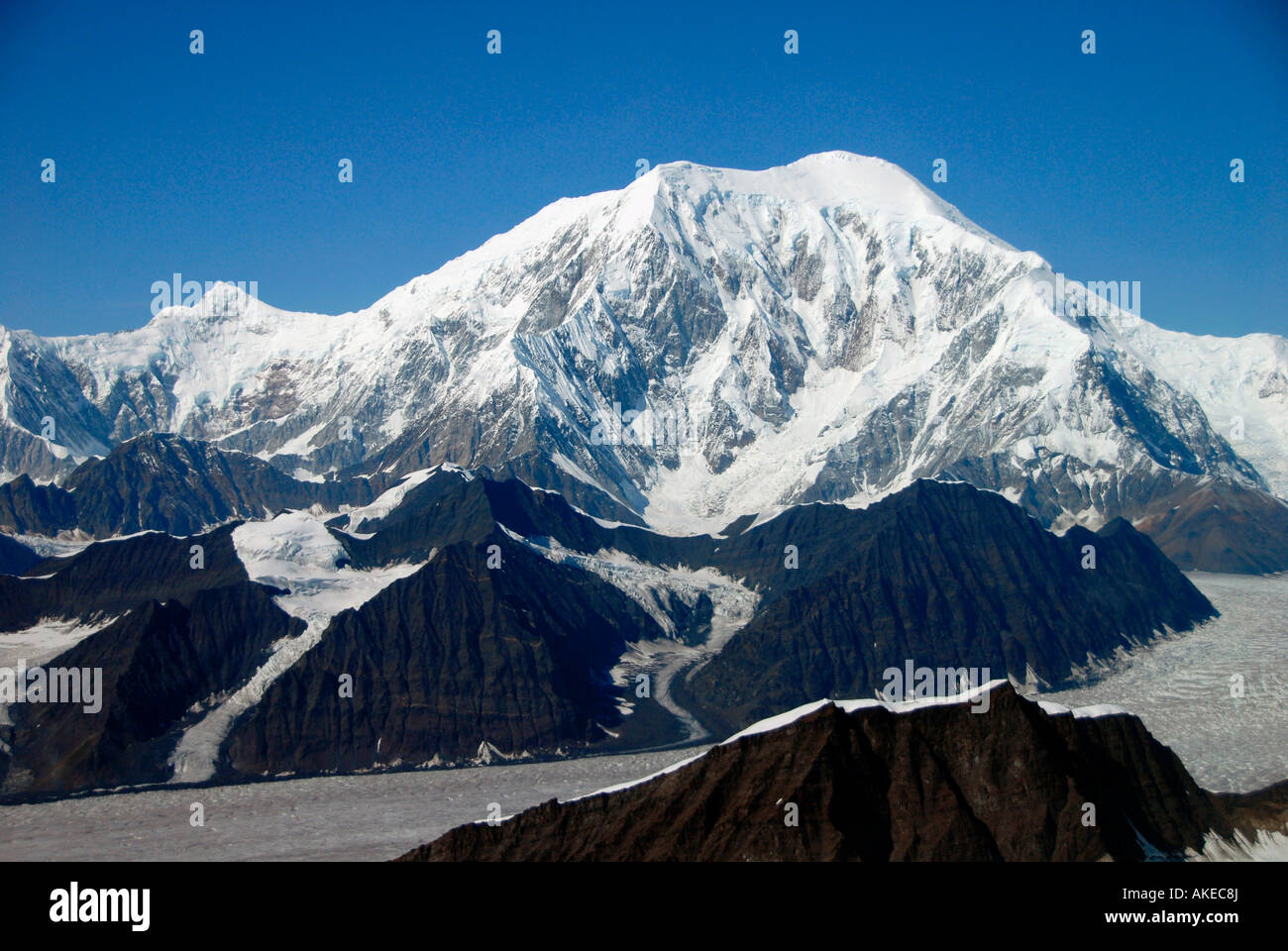 Aerial Views of Mt McKinley Denali National Park Alaska AK U S United ...