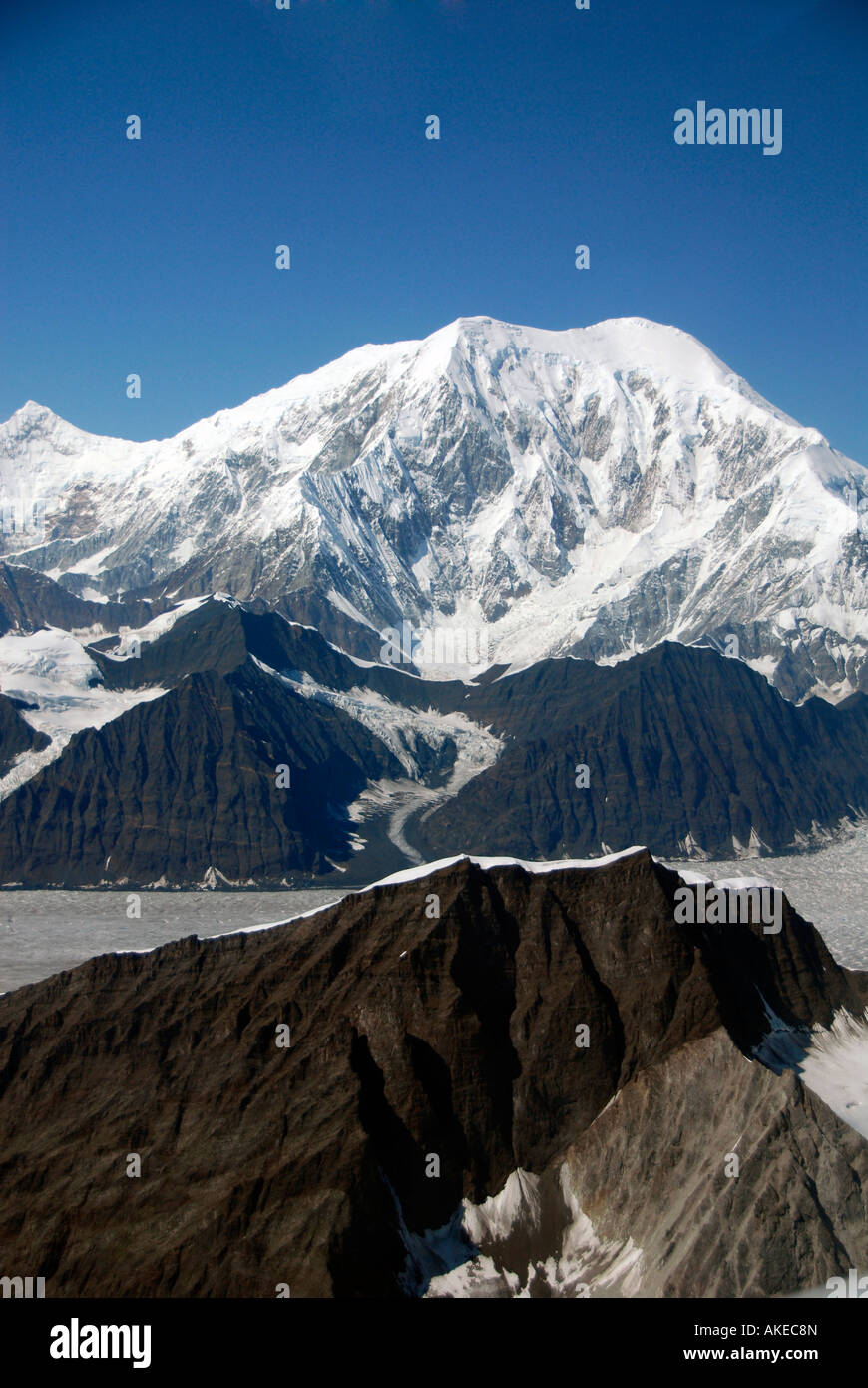 Aerial Views of Mt McKinley Denali National Park Alaska AK U S United ...