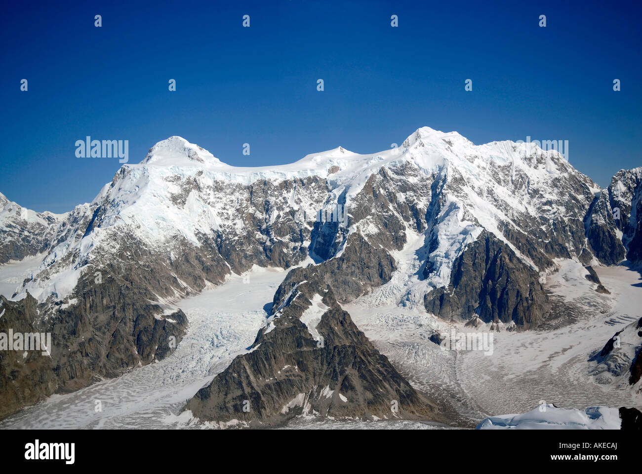 Aerial Views of Mt McKinley Denali National Park Alaska AK U S United ...