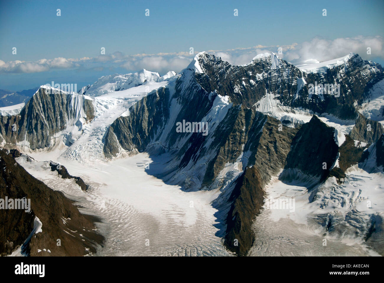 Aerial Views of Mt McKinley Denali National Park Alaska AK U S United ...