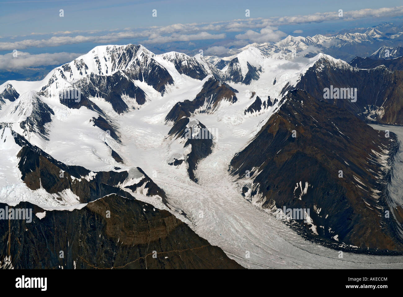 Aerial Views of Mt McKinley Denali National Park Alaska AK U S United ...