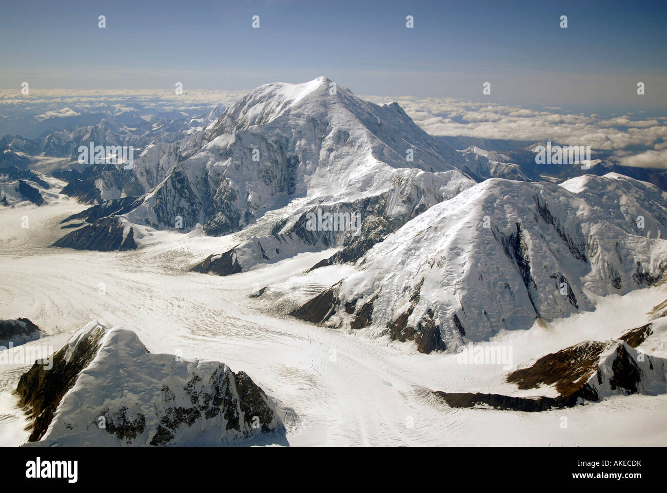 Aerial Views of Mt McKinley Denali National Park Alaska AK U S United ...