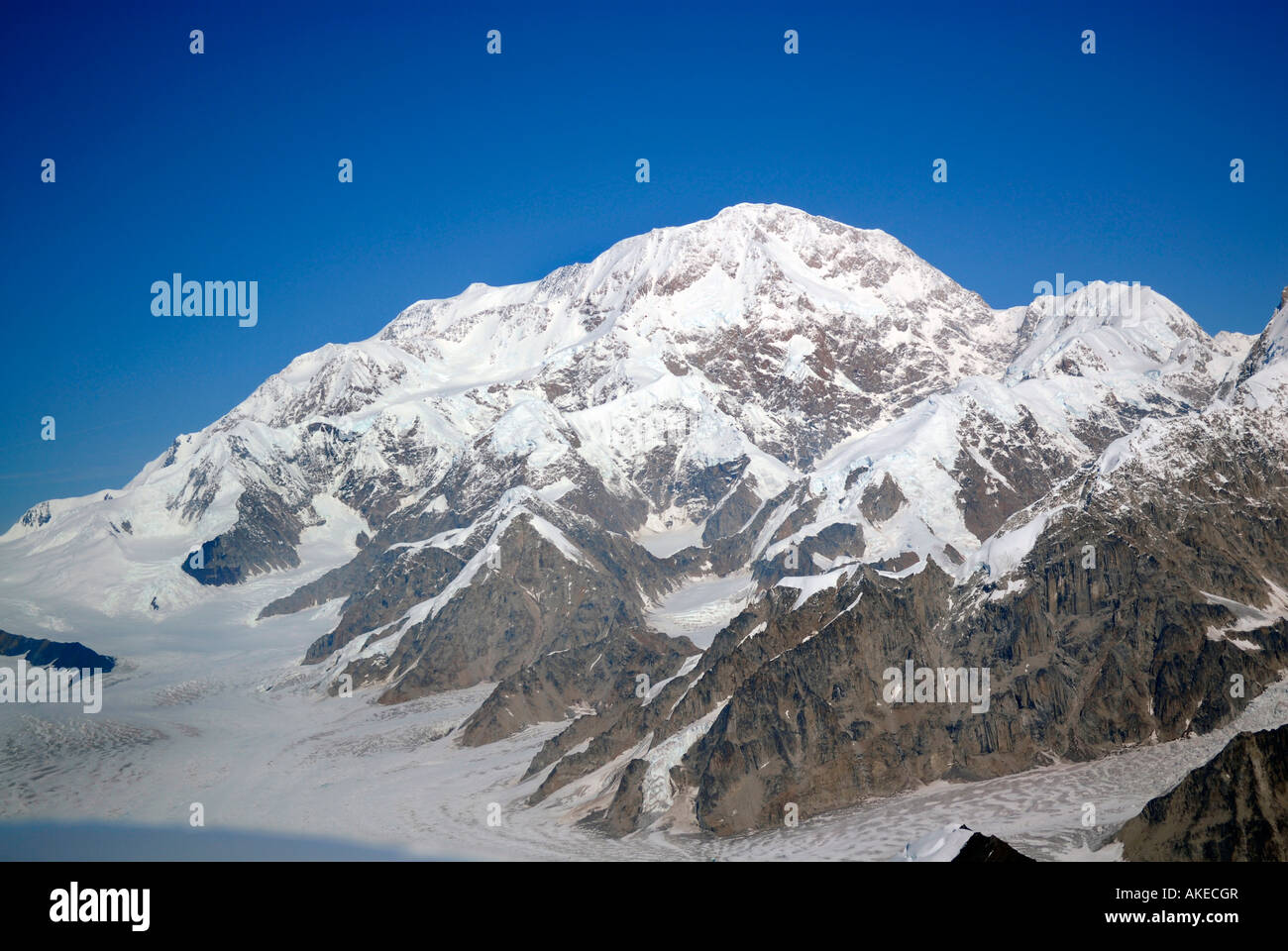 Aerial Views of Mt McKinley Denali National Park Alaska AK U S United ...