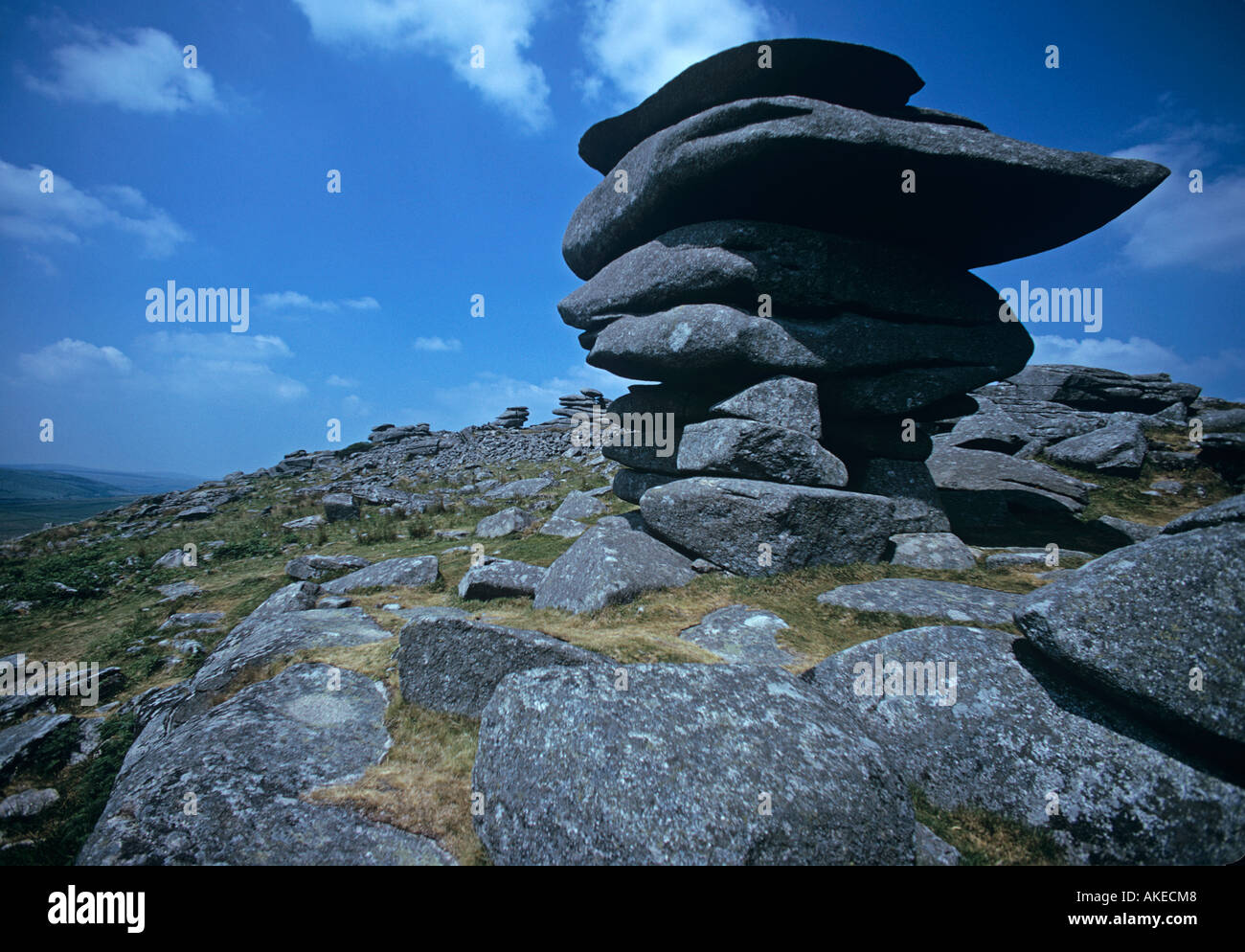The Cheesewring Bodmin Moor Stock Photo - Alamy