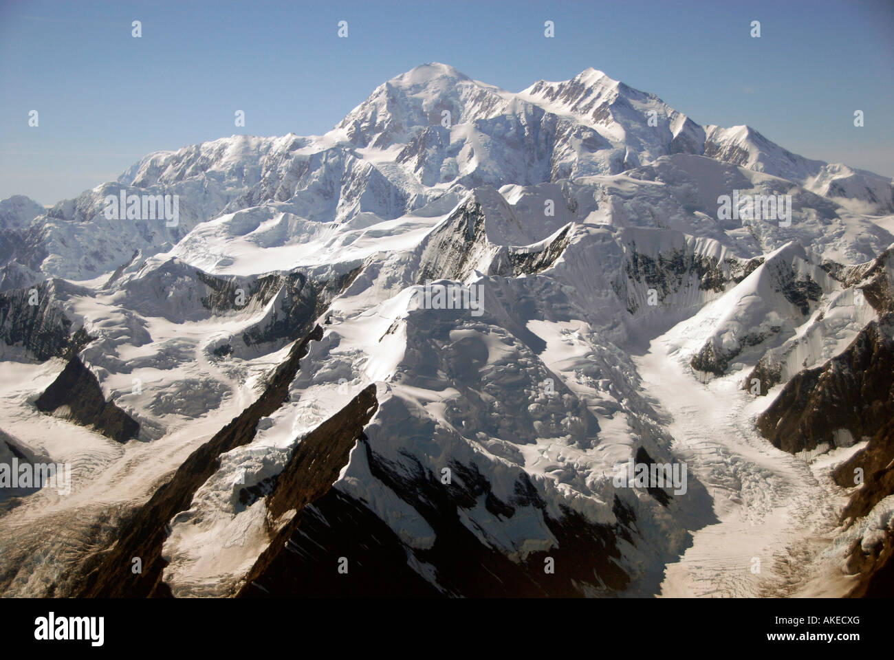 Aerial Views of Mt McKinley Denali National Park Alaska AK U S United ...