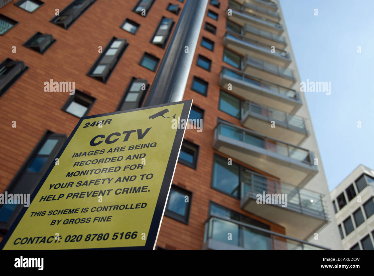 Notice police warning cctv hi-res stock photography and images - Alamy