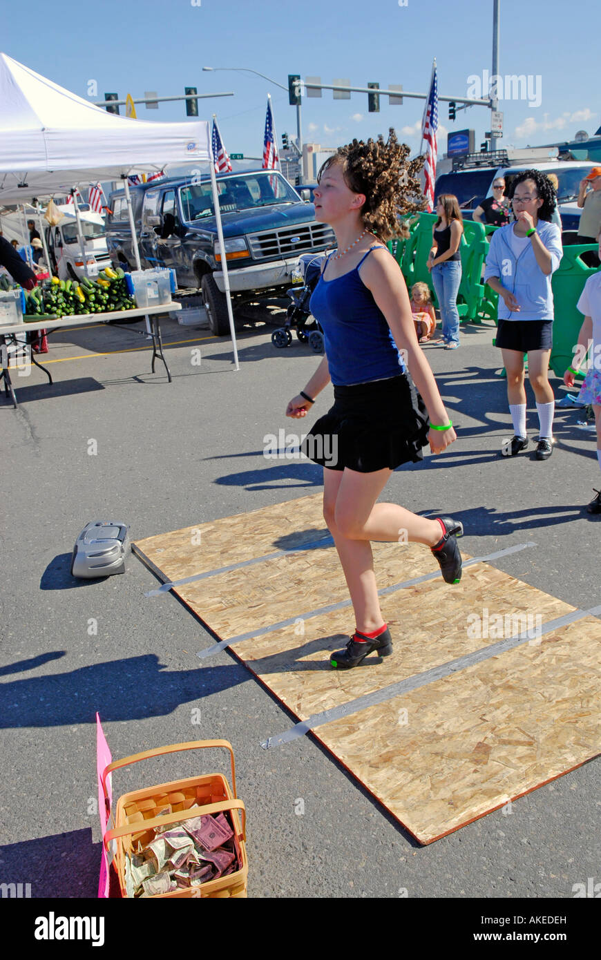 Irish Clog Dancers at Anchorage Farmer s Summer Market Anchorage Alaska ...