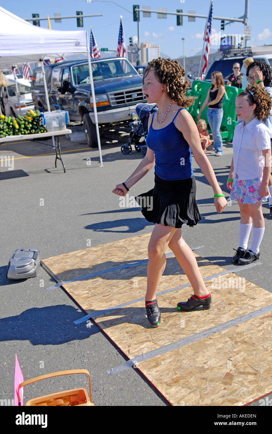 Irish Clog Dancers at Anchorage Farmer s Summer Market Anchorage Alaska ...