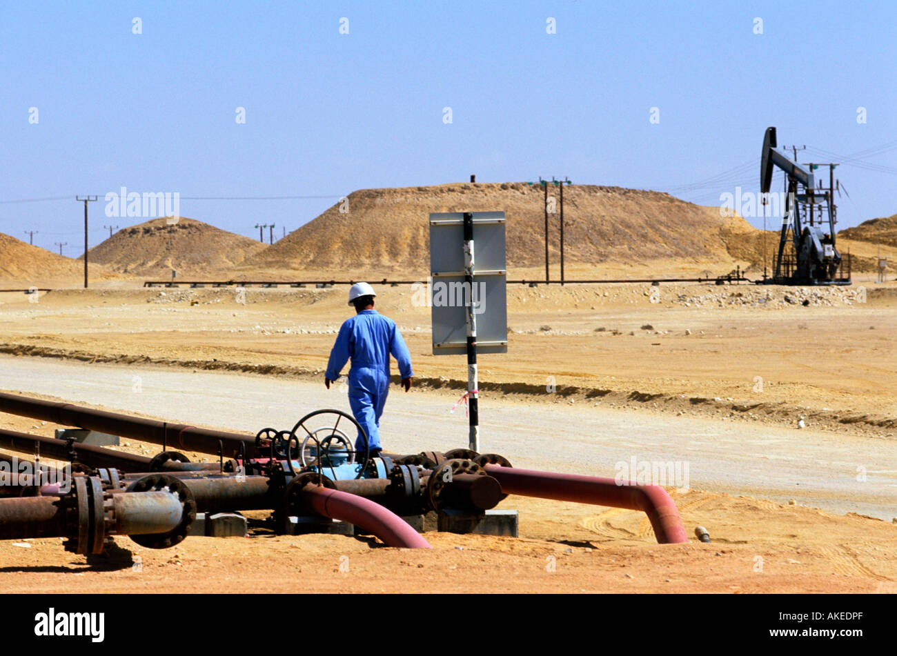OM, Oman, Marmul im Süden des Oman, Ölfeld Stock Photo - Alamy