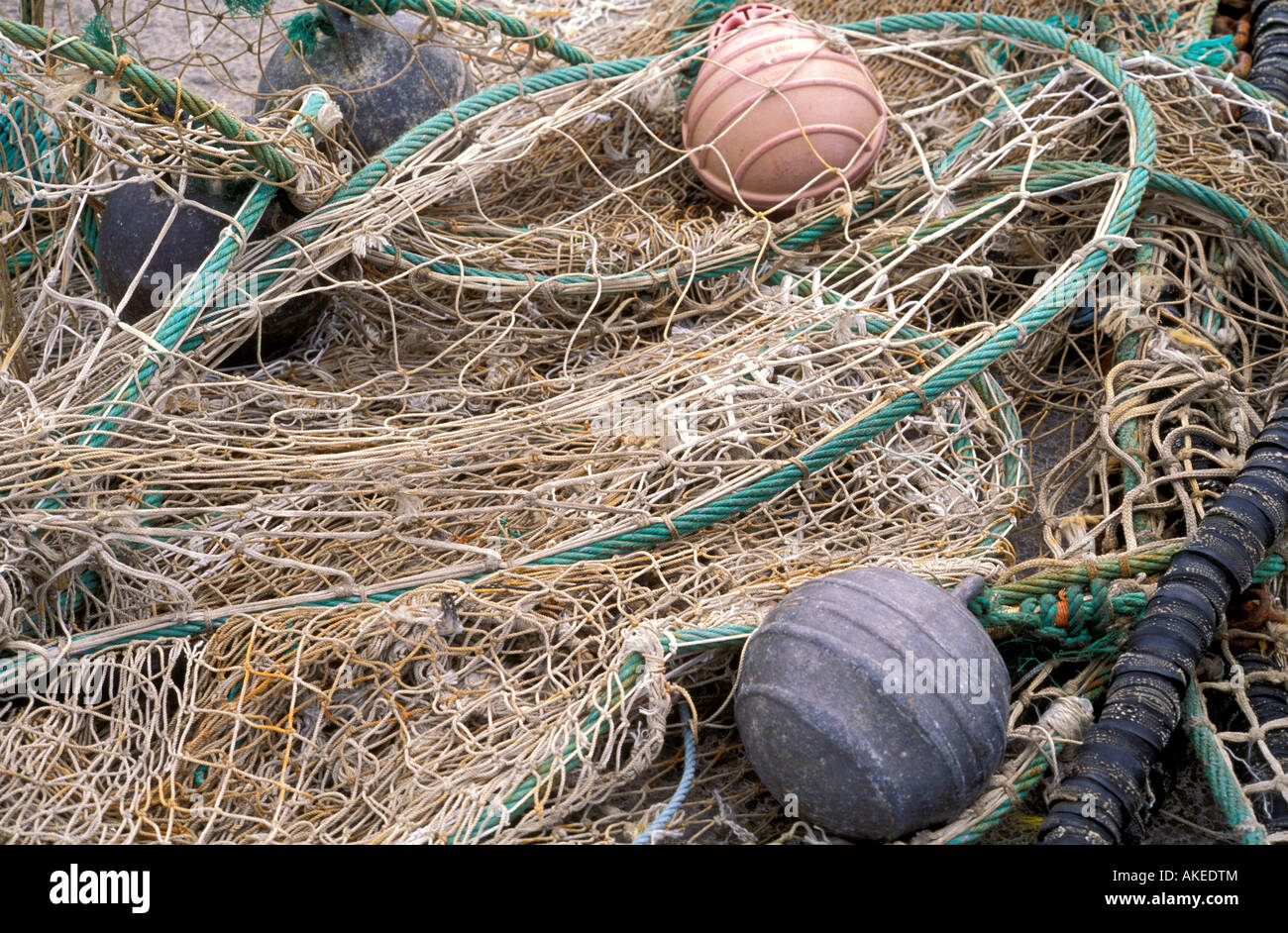 nets for fish, dingle peninsula, south ireland Stock Photo - Alamy