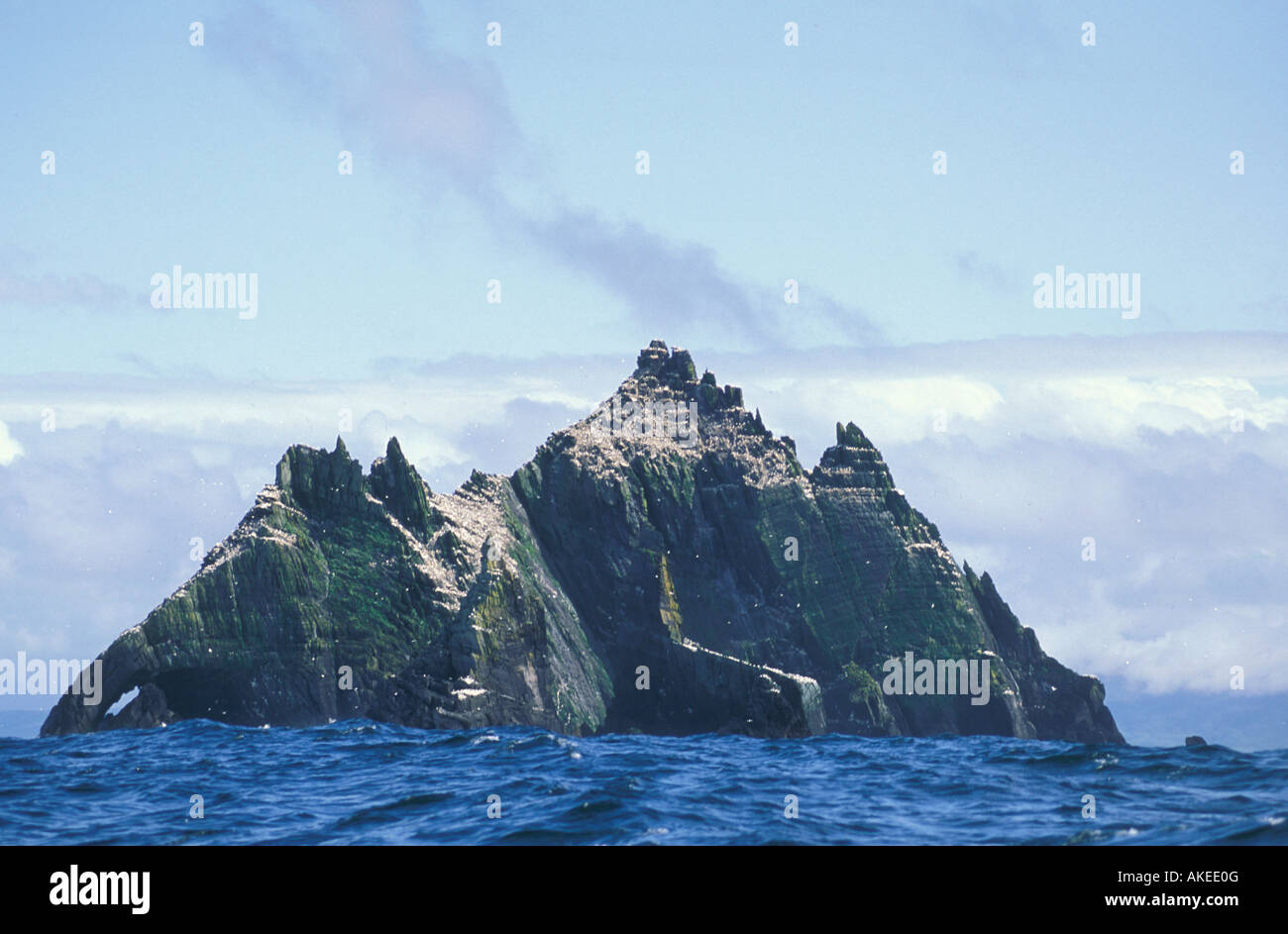 little skellig and gannets, skellig islands, south ireland Stock Photo ...