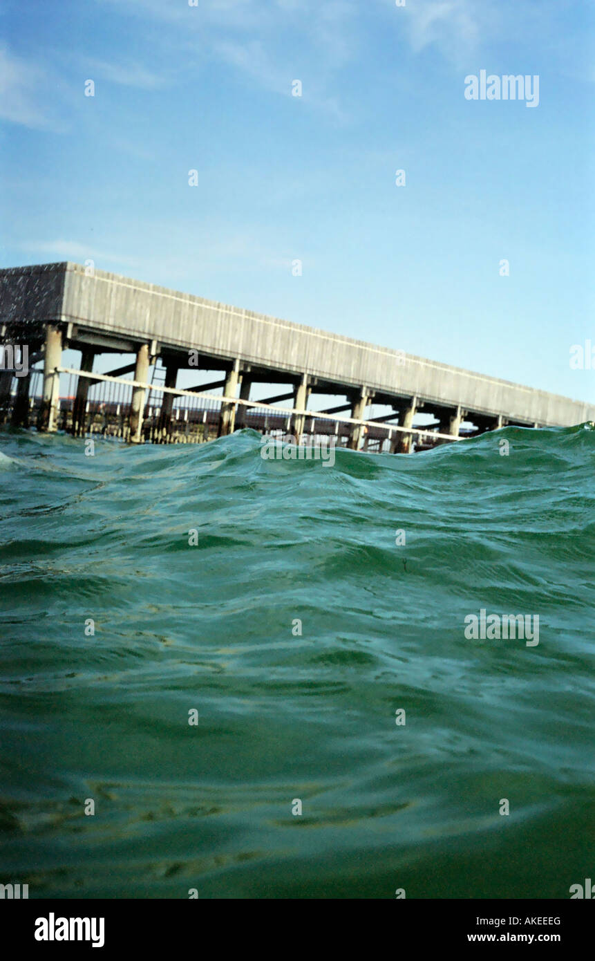 A jetty viewed from the water Stock Photo - Alamy
