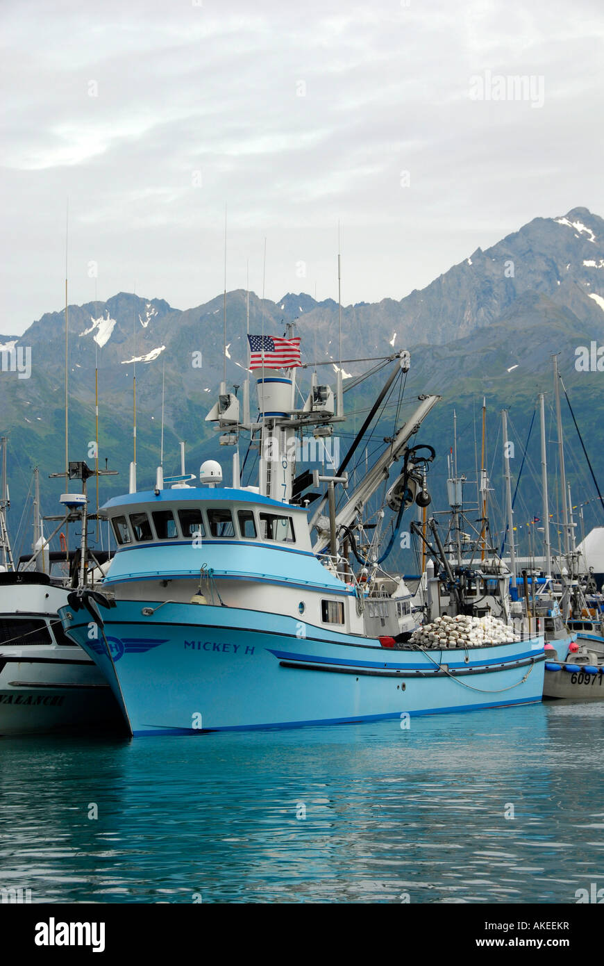 Charter Fishing Boat docked in Seward Alaska AK U S United States Kenai ...