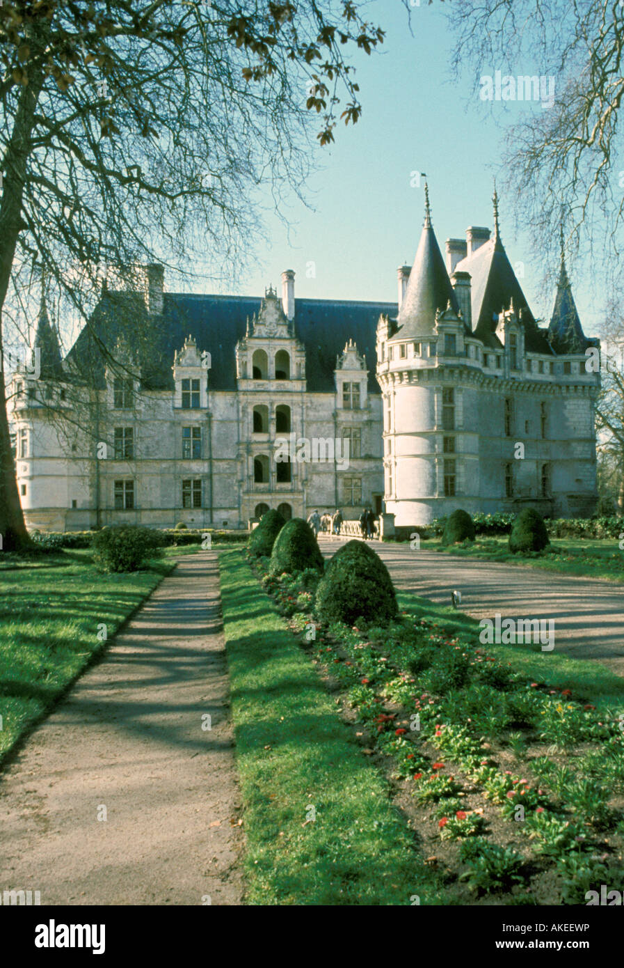 castle, azay le rideau, france Stock Photo - Alamy