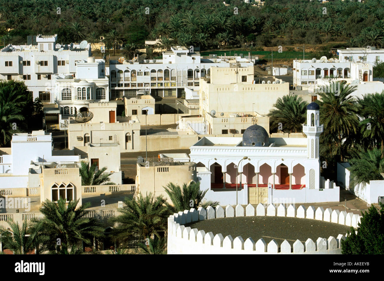 OM, Oman, Sohar, Blick von der Festung auf die Altstadt Stock Photo - Alamy