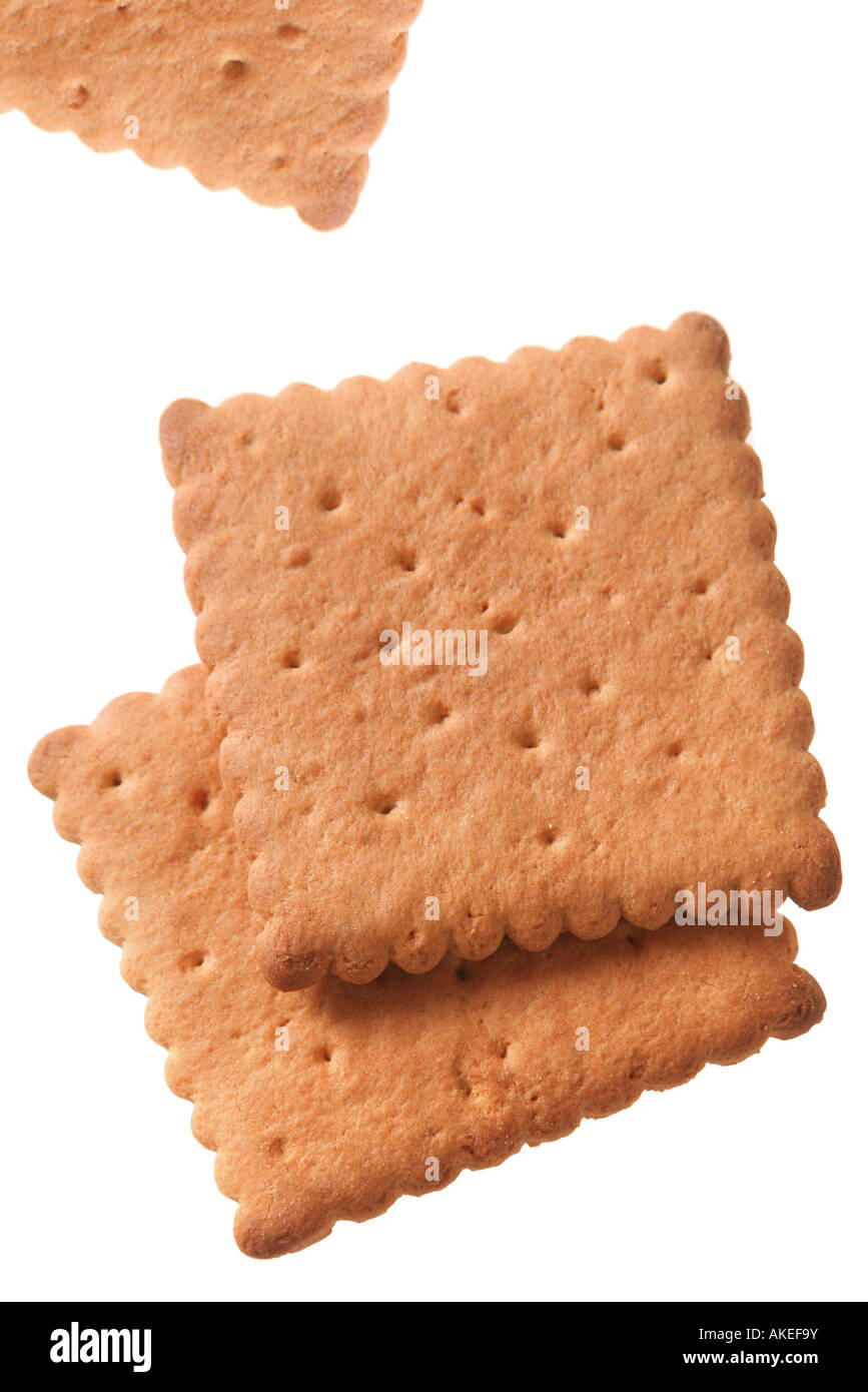 Square cookie with pattern isolated on white background Stock Photo - Alamy