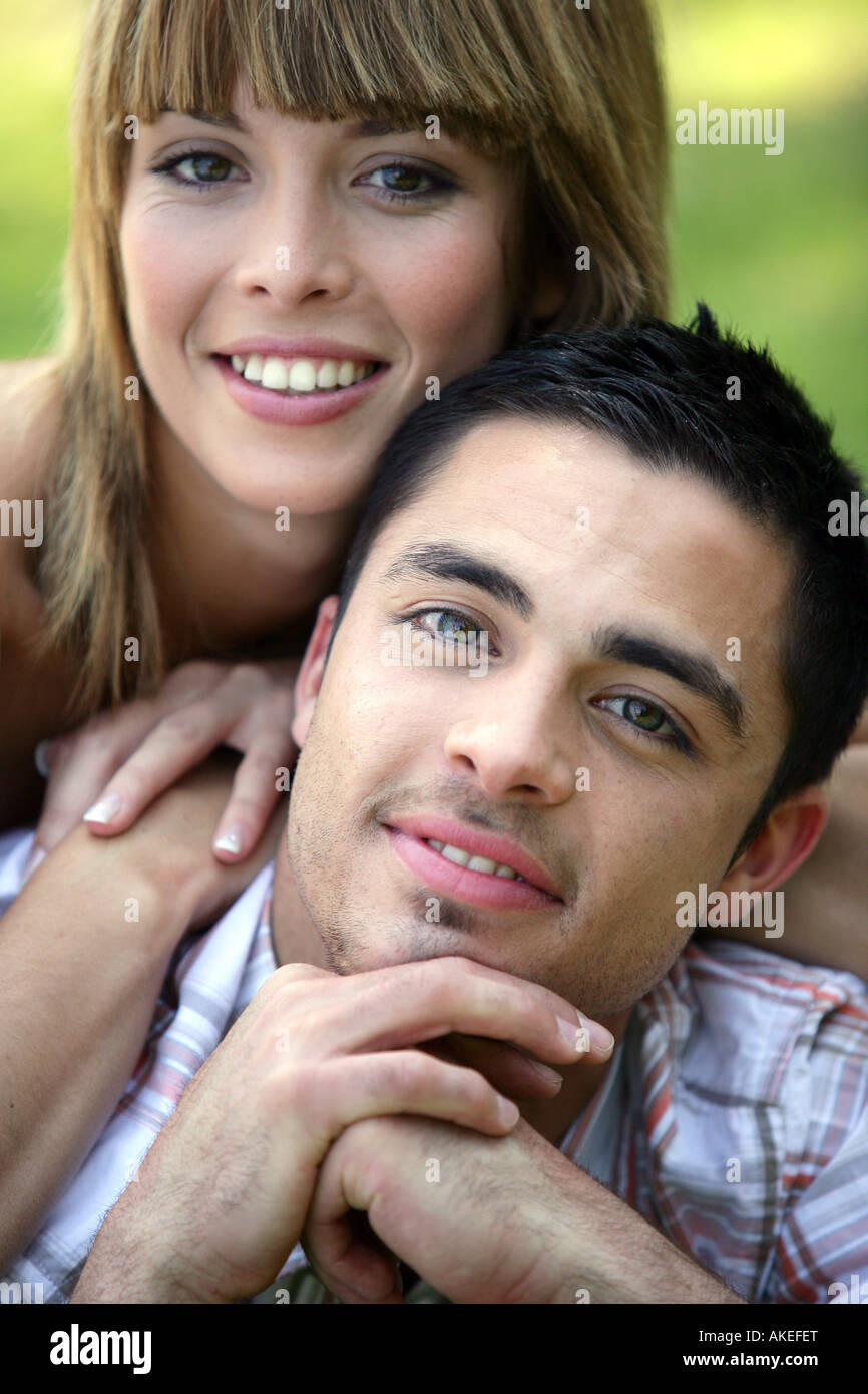 young couple portrait Stock Photo - Alamy