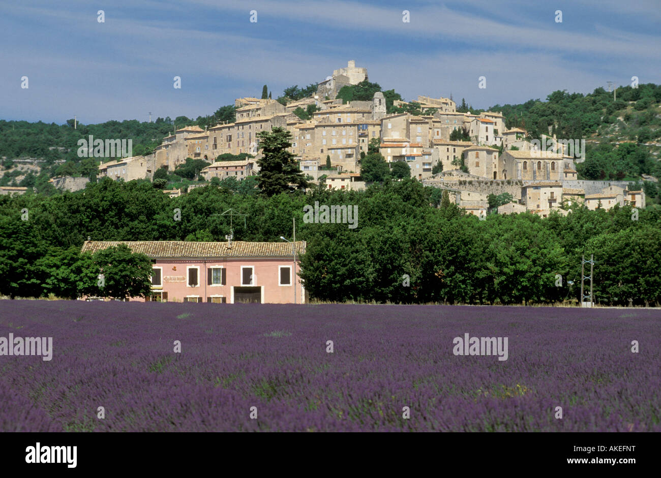 village view, simiane la rotonde, france Stock Photo - Alamy
