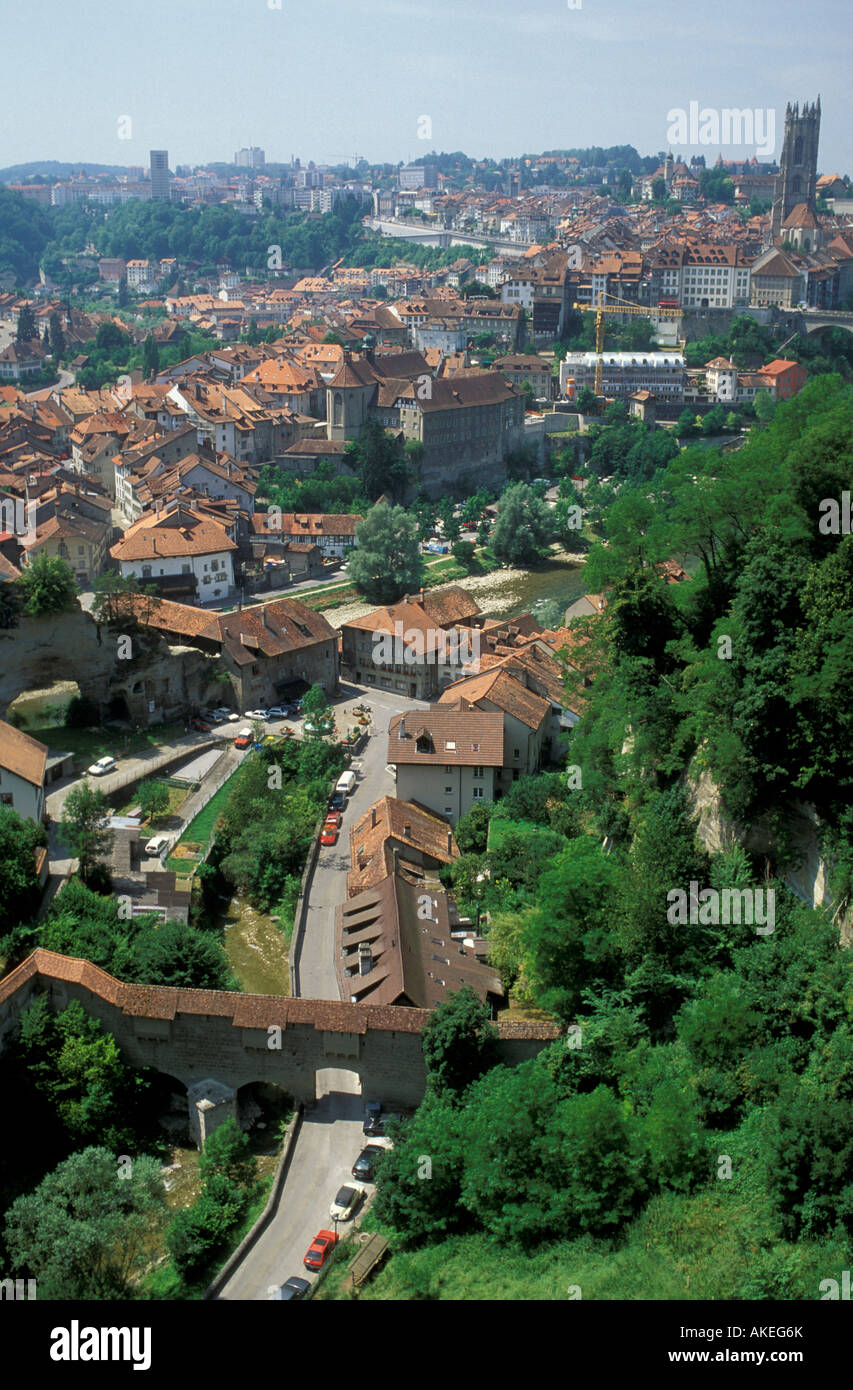 town view, fribourg, switzerland Stock Photo - Alamy