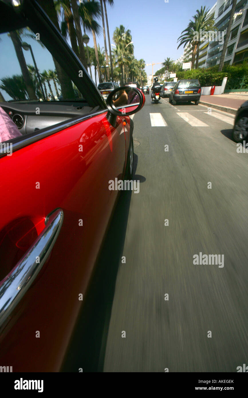 red convertible car Stock Photo - Alamy