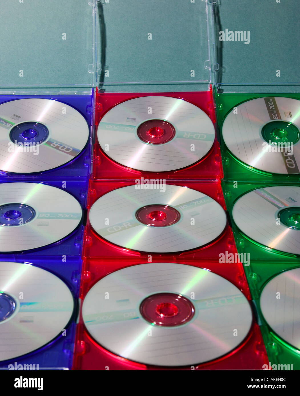 Stock Photo Showing Colorful CD Collection Stock Photo - Alamy